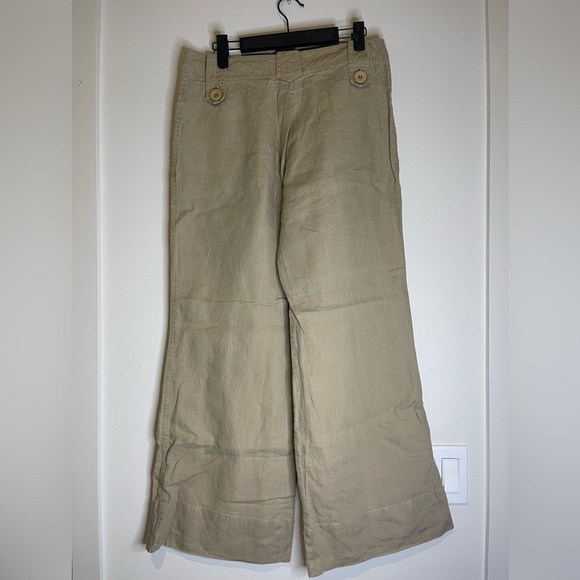 vantarsi | Pants & Jumpsuits | 0 Linen Small Pants Large Buttons Sailor ...